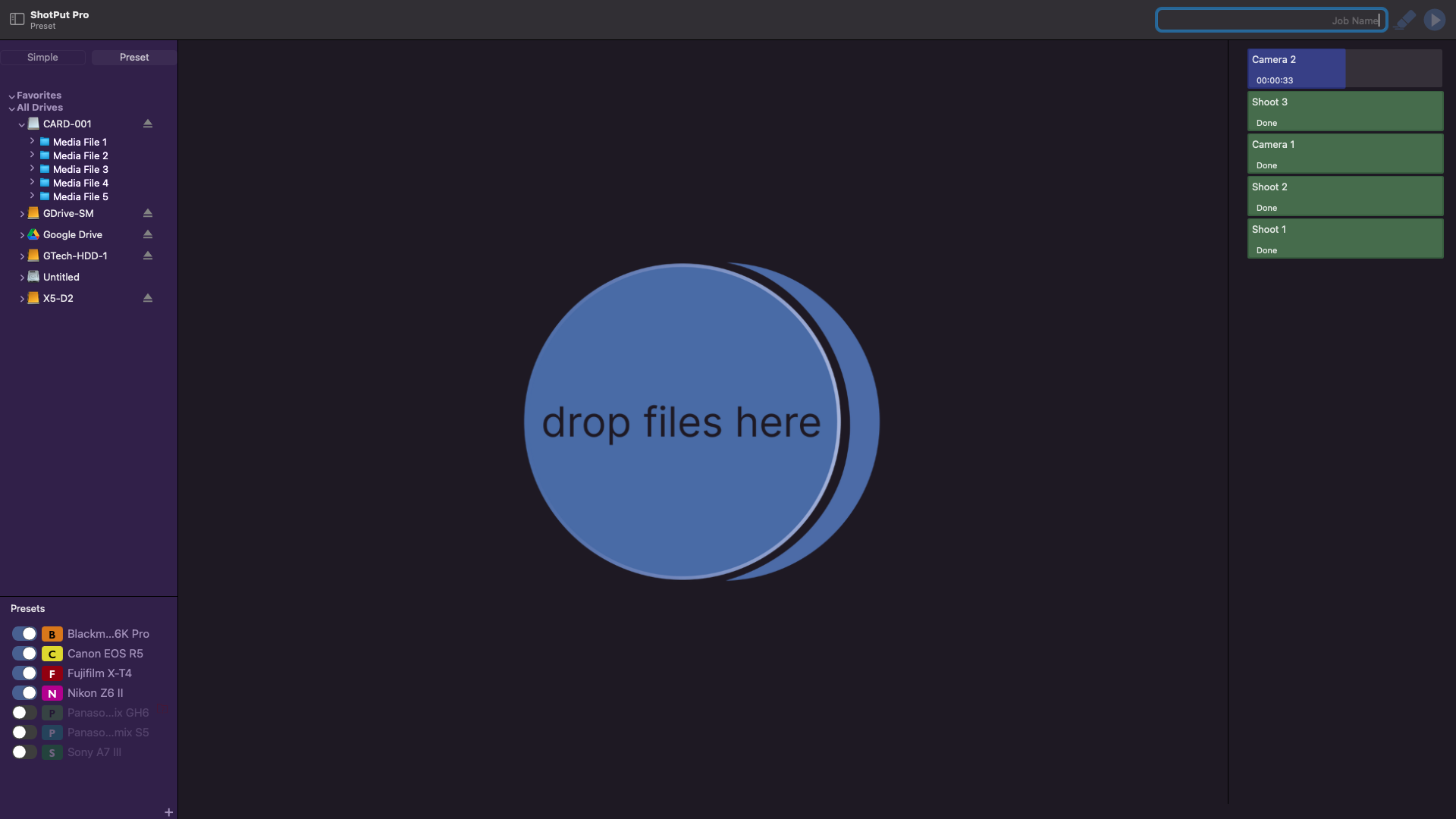 ShotPut Pro for Mac - Offload media to your Mac - Imagine Products